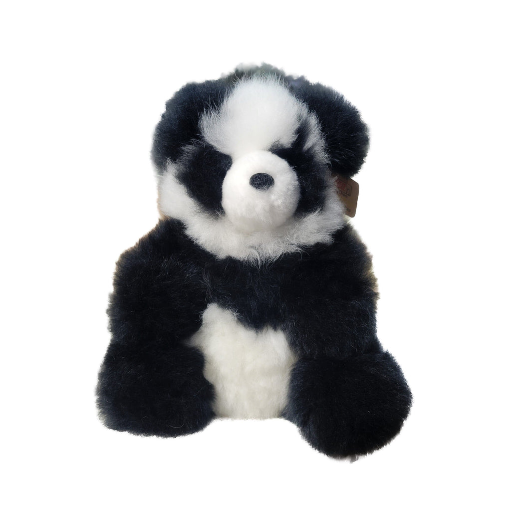 10" Seated Alpaca Panda Bear – Purely Alpaca