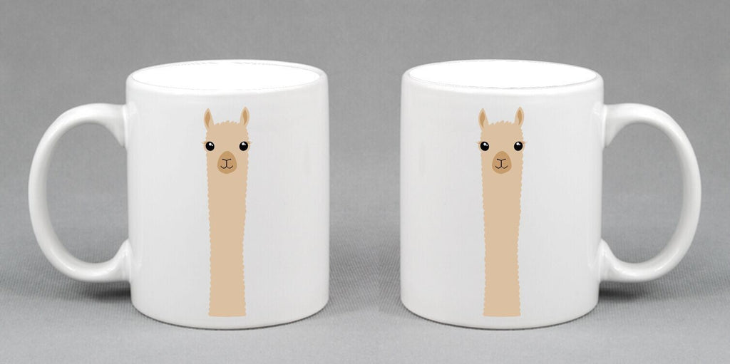 Curious Alpaca Watching Coffee Mug - 15oz Ceramic Drinkware – Purely Alpaca